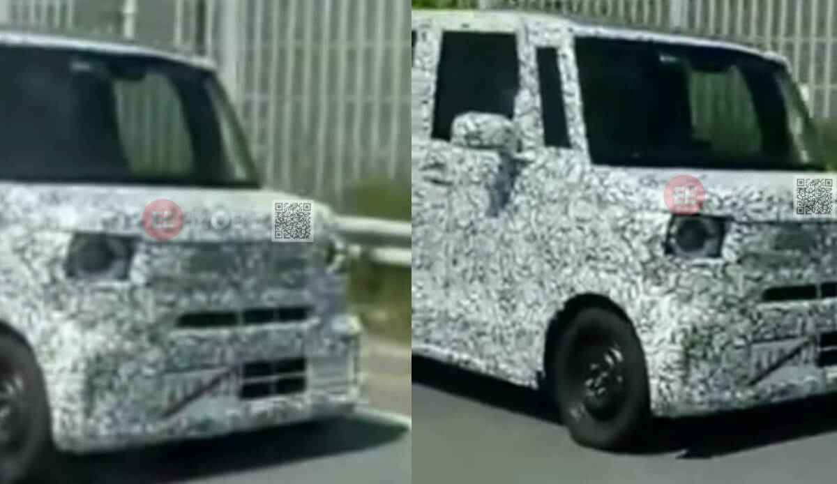 ヘッドライトにフィット風DRL！ホンダの新型『N-BOX』テストカーをスクープ | MOBY [モビー]