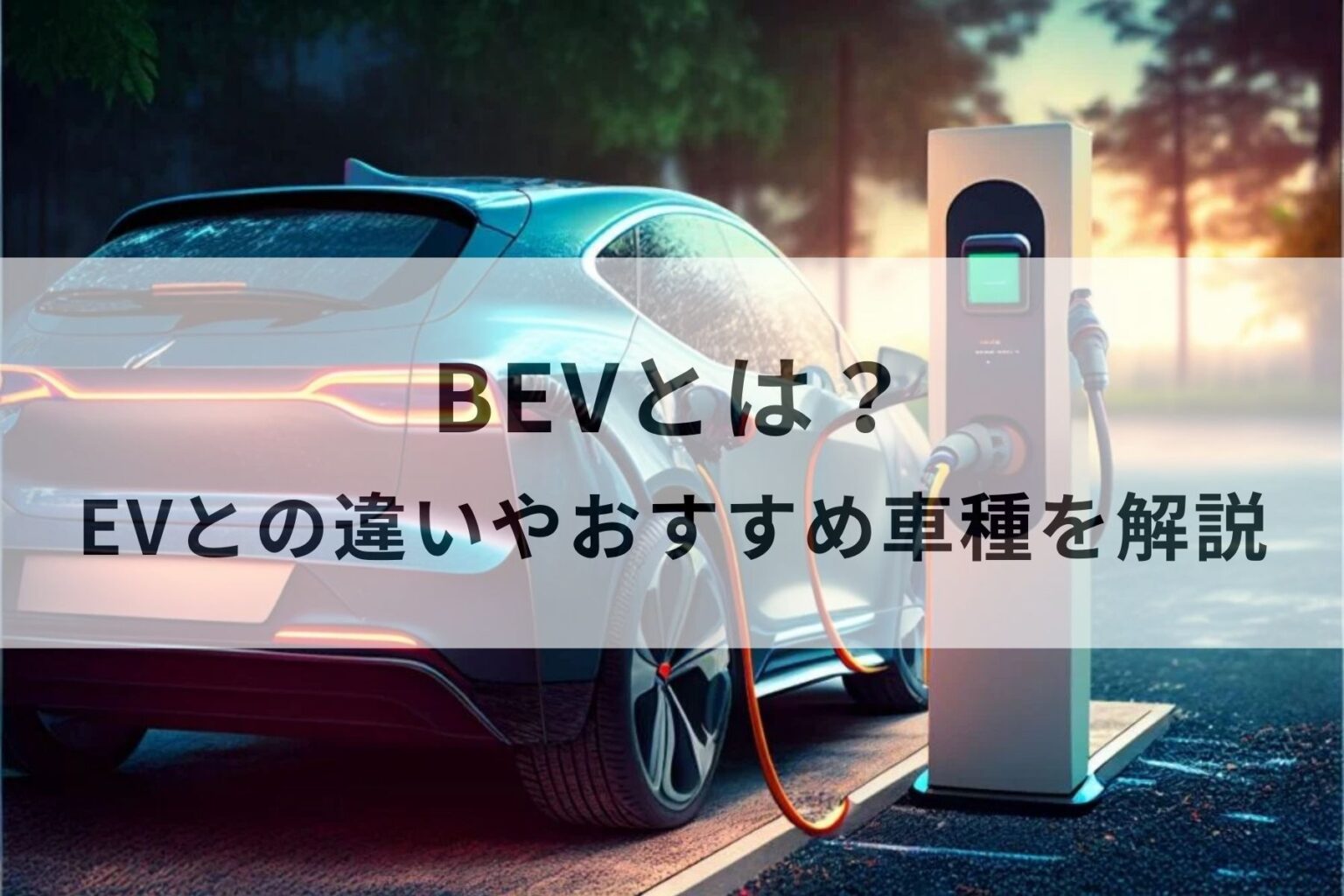 BEVとは？EVとの違いやおすすめ車種・補助金についても解説 | MOBY [モビー]