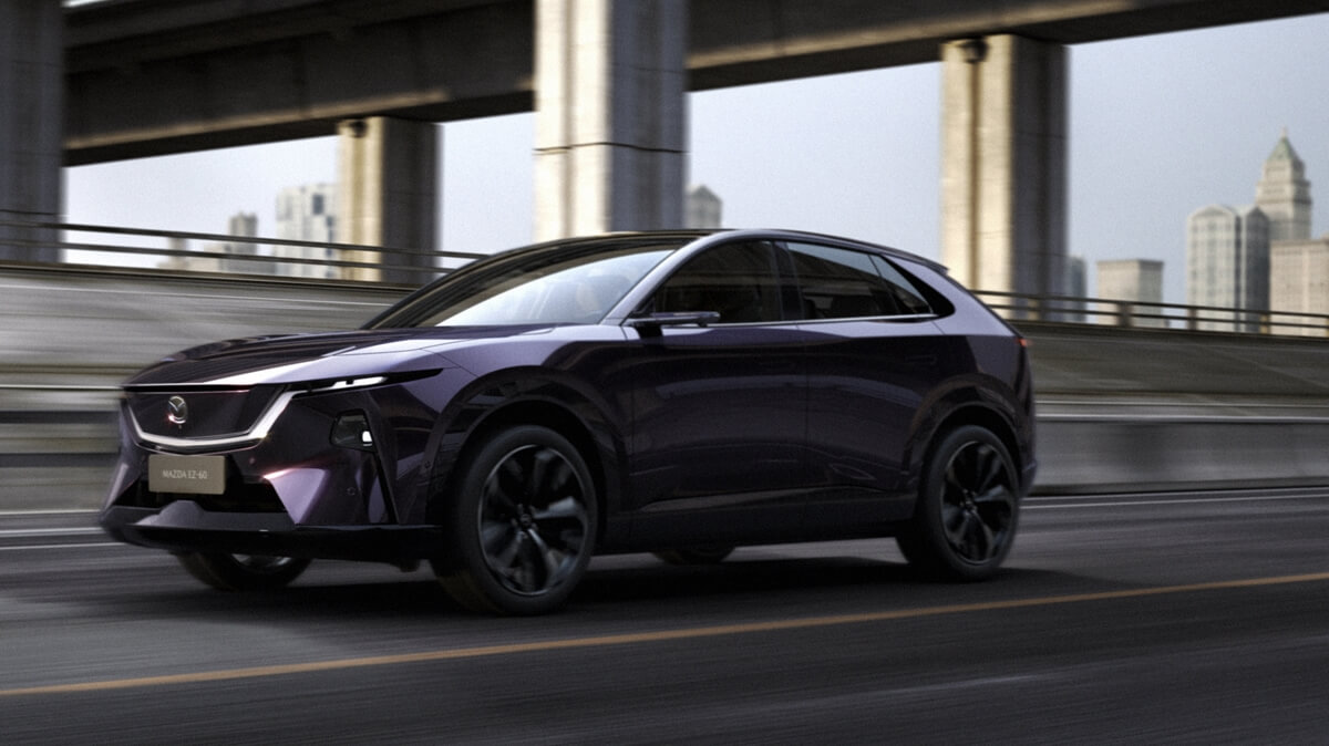マツダ新型電動クロスオーバーSUV「EZ-60」公開！長安汽車協業でBEV＆PHEVを展開、年内に中国で発売予定 | MOBY [モビー]